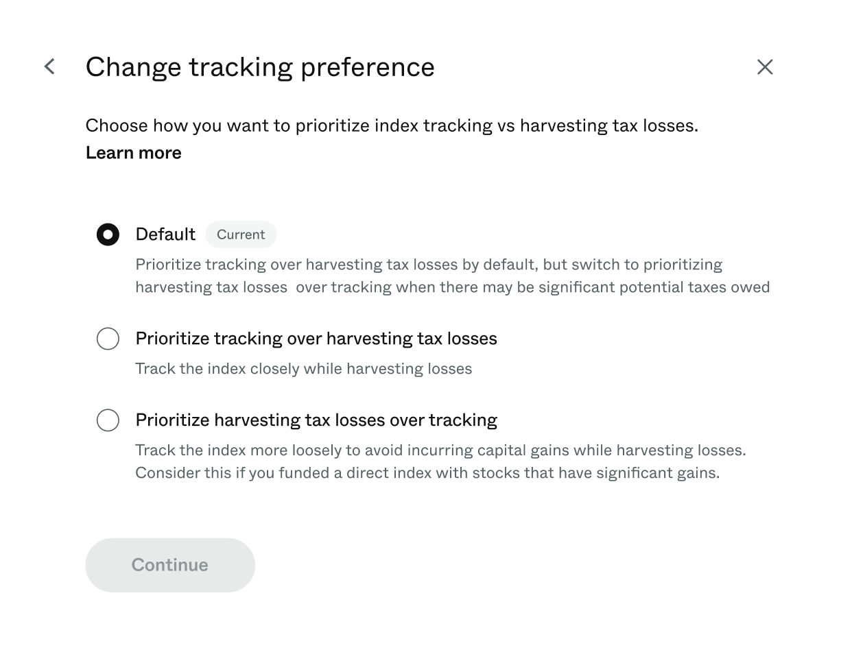 How does the direct index tracking preference work? – Frec